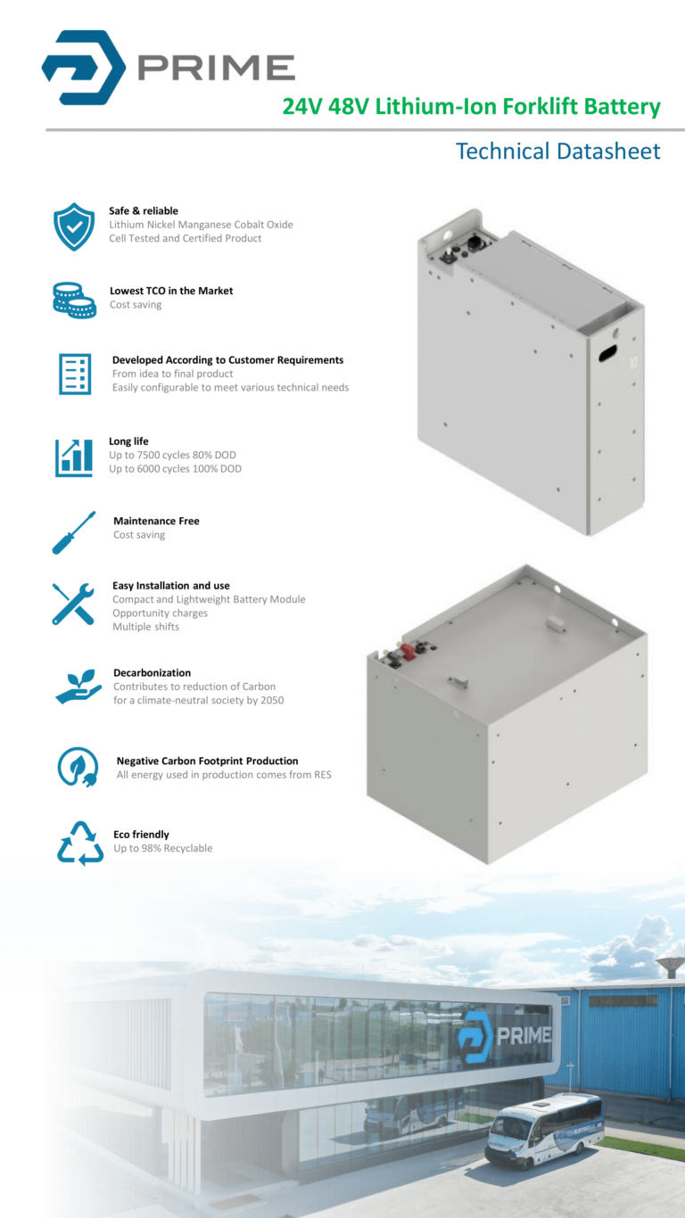 Forklift Battery Pack - Prime Batteries Technology