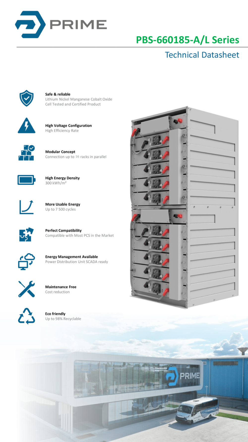 Rack Battery Pack - Prime Batteries Technology